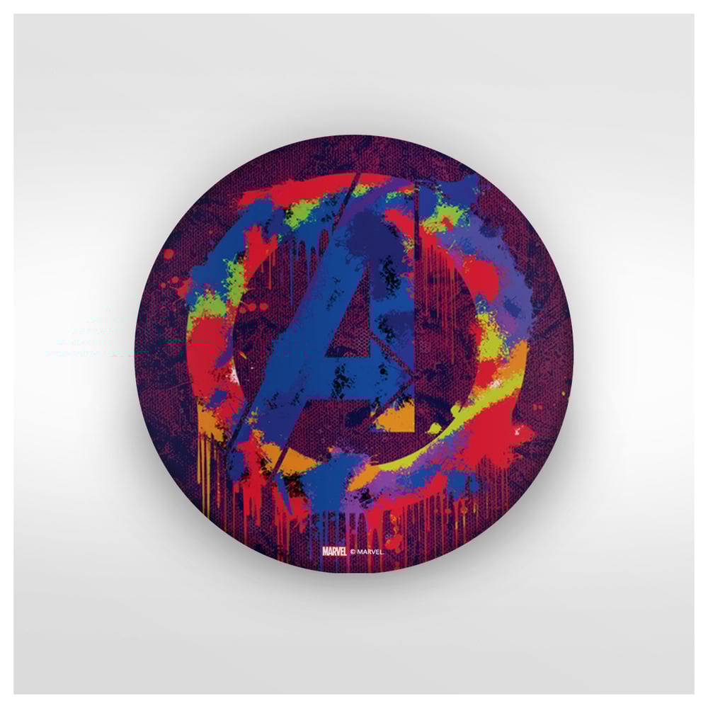 Buy Marvel Avengers Logo Round Magnet by Wackylicious Online in UAE ...