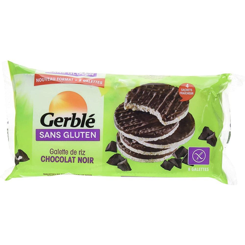 Gerble Gluten Free Dark Chocolate Rice Cake 130.4G Online Shopping on ...
