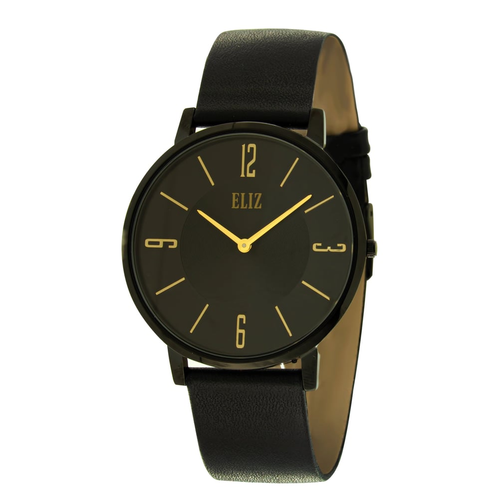 Buy ELIZ ES8729G1SNN SS & Leather 3-Hands Men’s Watch Online in UAE ...