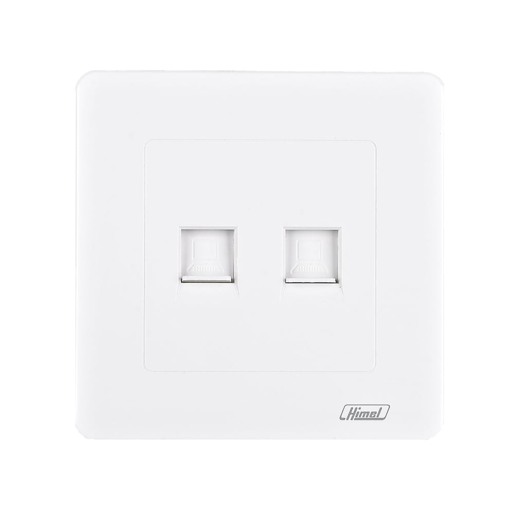Buy Himel Prime V2 Rj45 Computer Double Socket Hwdp2com Online in UAE | Sharaf DG