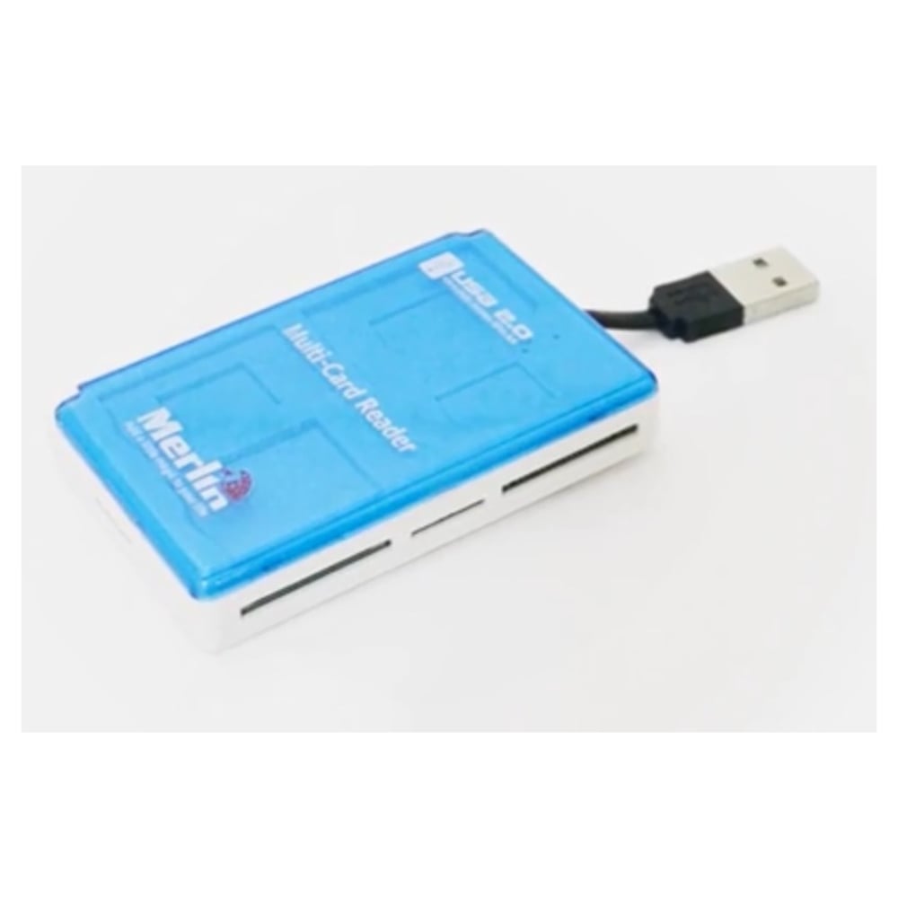 Buy Merlin All In One Card Reader White- 01256 Online in UAE | Sharaf DG