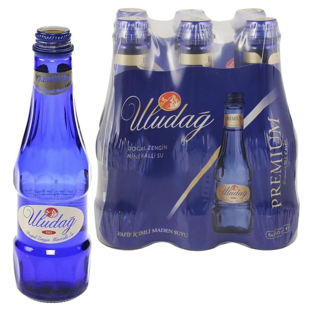 Buy Uludag Premium Rich Mineral Sparkling Water 24pcs 250ml Online in ...