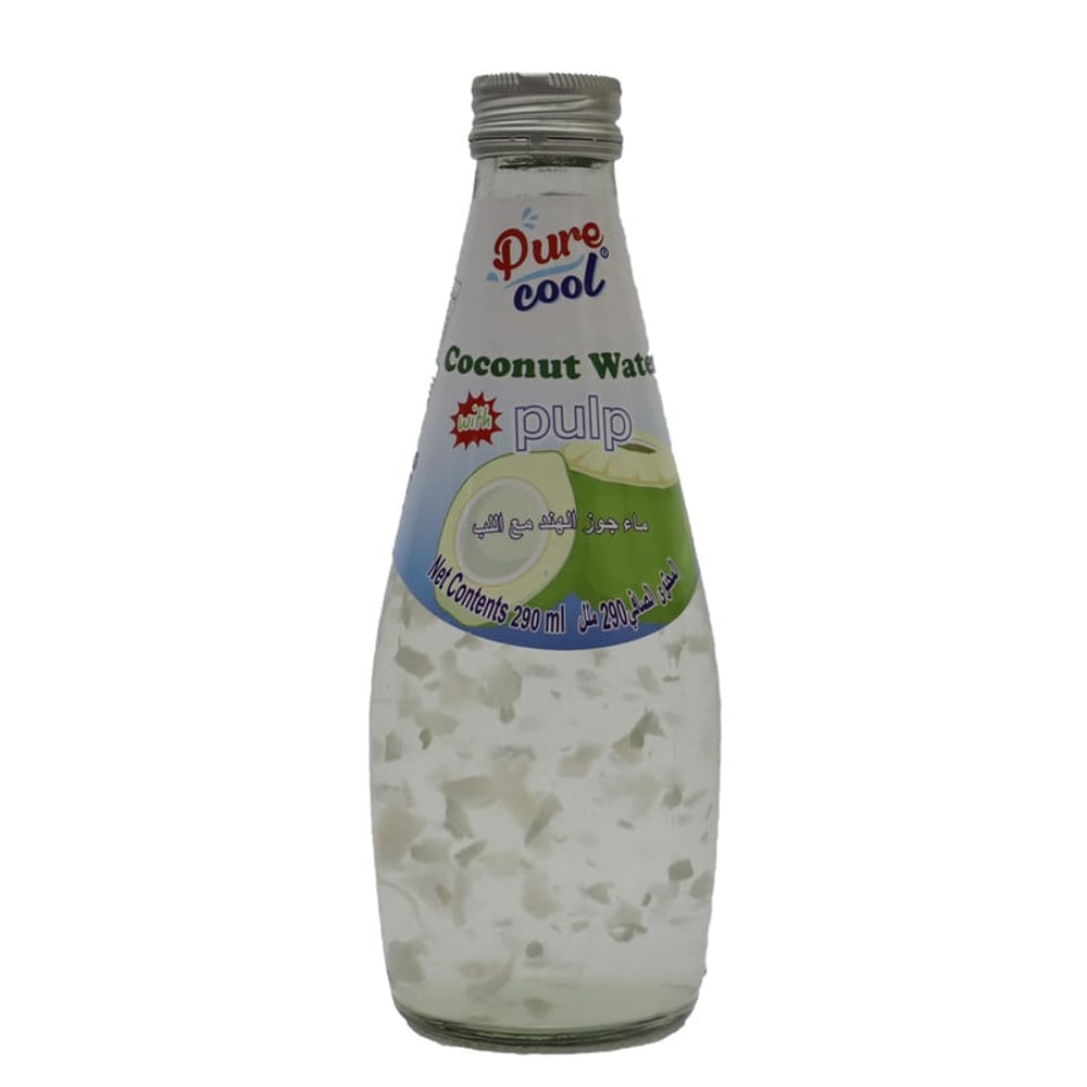 Buy Pure Cool Coconut Juice W/pulp 290ml Online in UAE | Sharaf DG