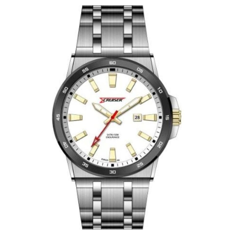 Cruiser C2137-GSW Silver Quartz Men’s Watch price in Bahrain, Buy ...