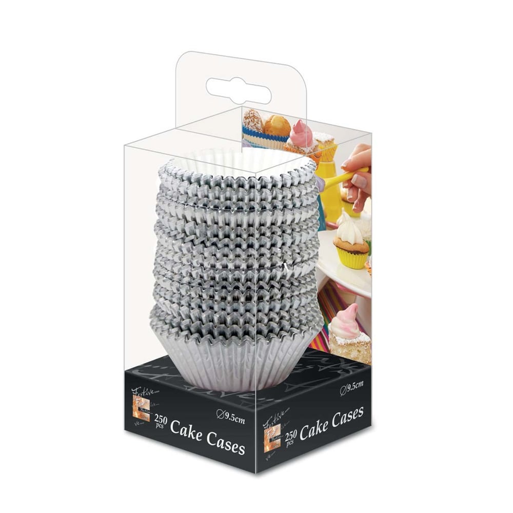 Buy Fun® Festive Silver Paper Cake Case 9.5cm, Pack of 250 Online in ...