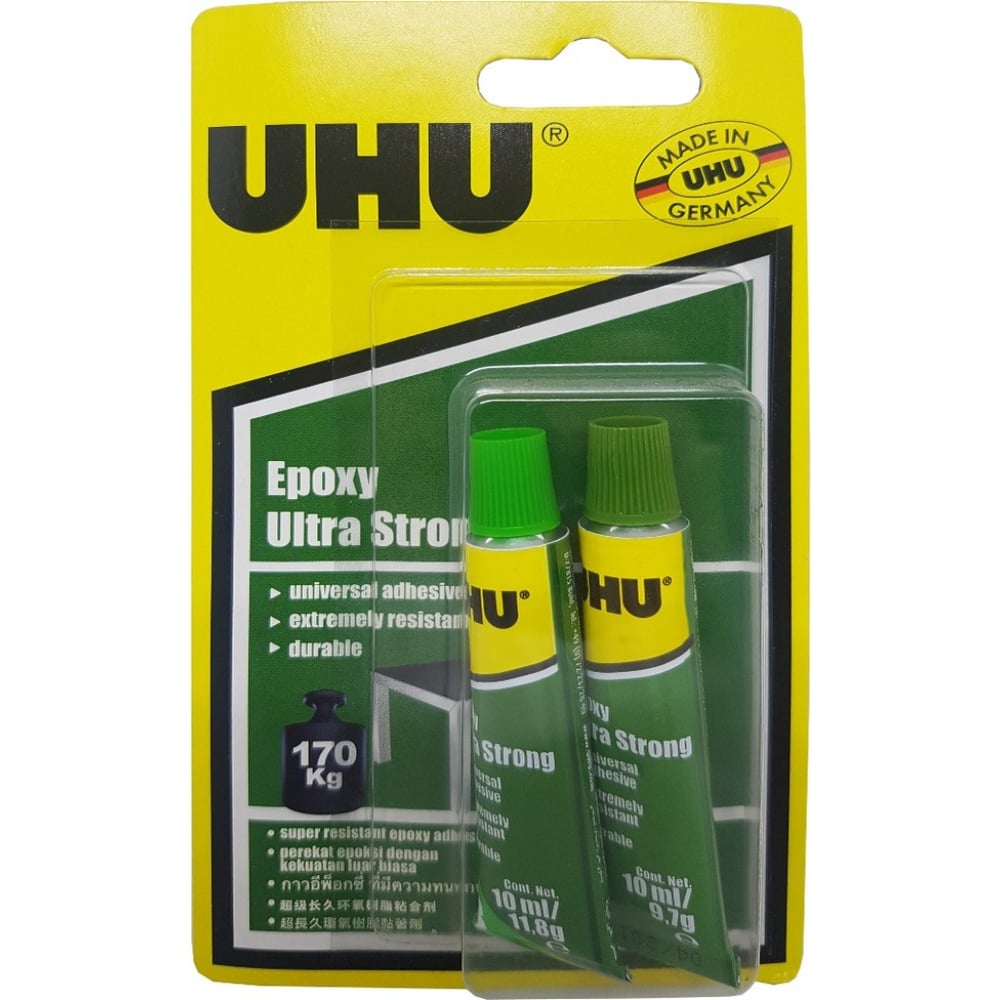 Buy Uhu High Resistance Epoxy Ultra Strong 2x10ml Blister-37550 Online ...