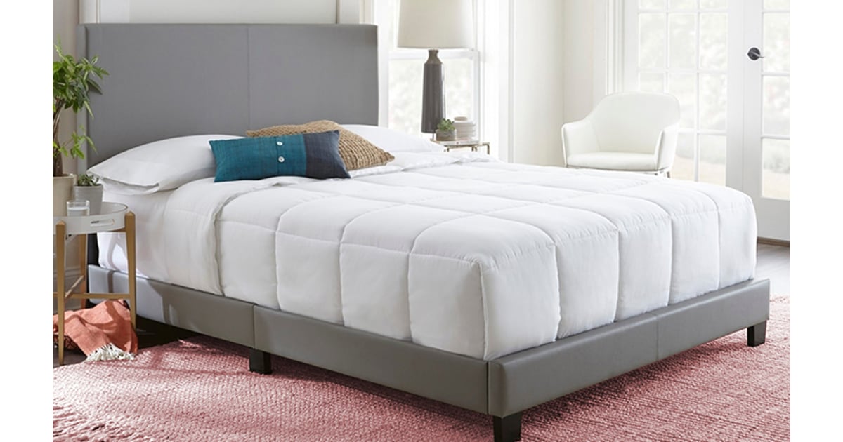 Buy Sleep Sync Zander Padded Upholstered Leather Platform Bed King Bed ...