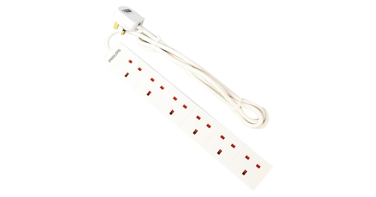 Philips 6Way Plug Extension Socket 1.8m White price in Bahrain, Buy ...
