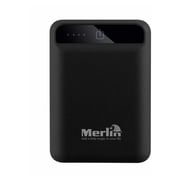 Buy Merlin Power Bank Premium 10000mAh Black Online in UAE | Sharaf DG