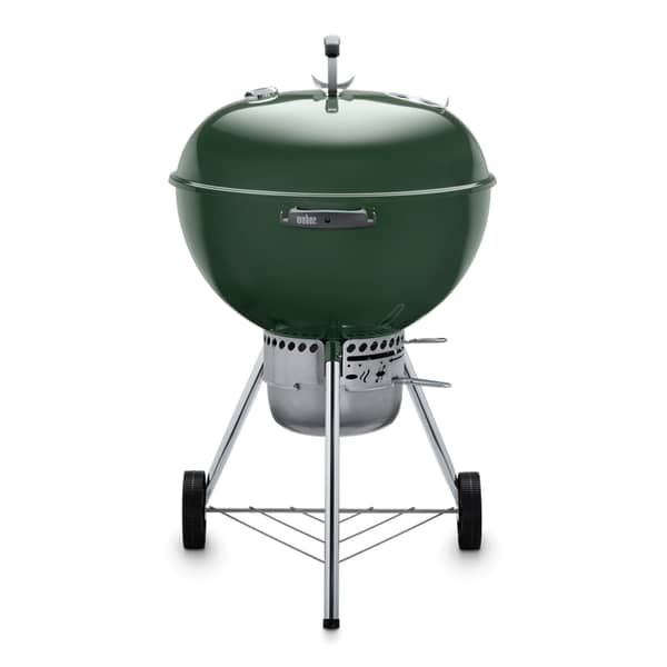 Buy Weber 22 Inch Original Kettle Premium Charcoal Grill Green Online ...
