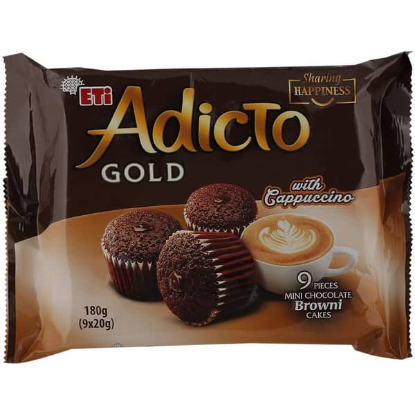 Buy ETI Adicto Gold Cappuccino Chocolate Cake 180 gm| Sharafdg.com