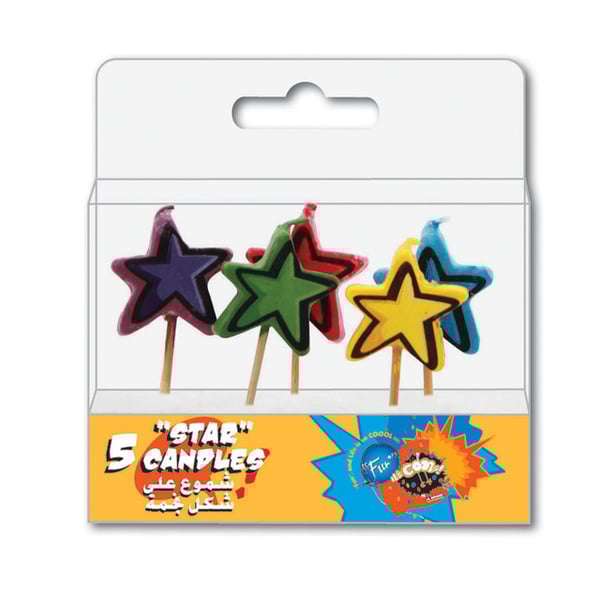 Buy Fun® Its Cool Birthday Candles – Stars – 5 Pieces Online in UAE ...