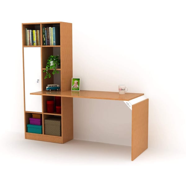 Buy Home Canvas Opus Computer Desk with storage and book case Home ...