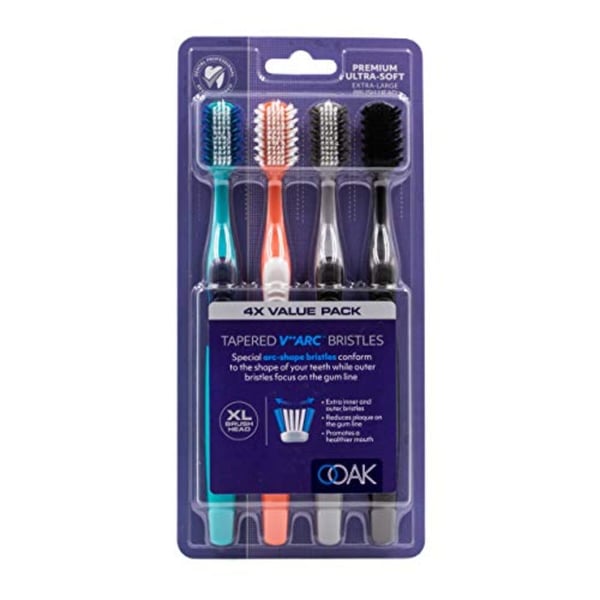 Buy OOAK Toothbrush, Tapered V++Arc Soft Bristles, XL Brush Head ...