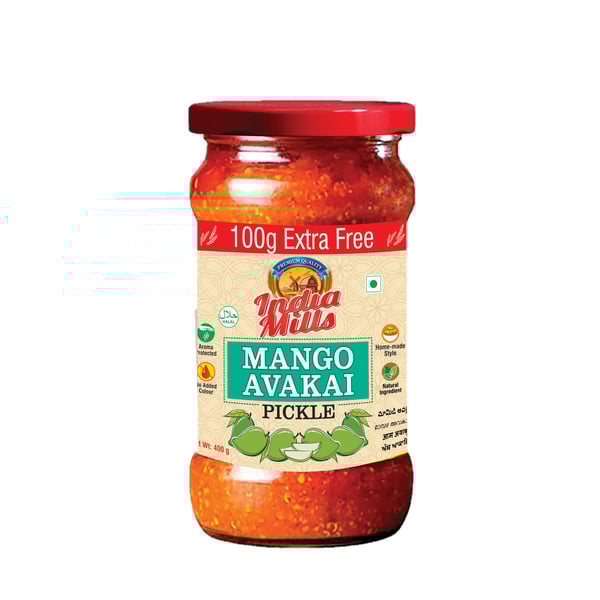 Buy India Mills Mango Avakai Pickle, 400 gm Online in UAE | Sharaf DG