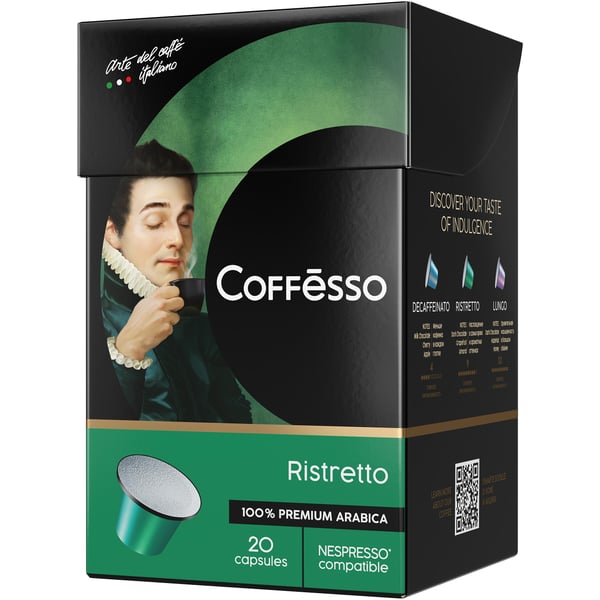 Buy Coffesso Ristretto Blend Coffee Capsules For Nespresso Coffee ...
