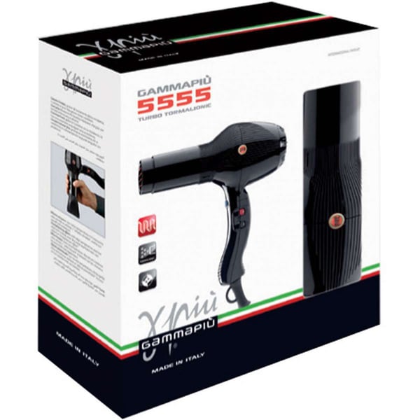 Buy Gammapiu Glossy Black Finish Hair Dryer #5555 Online in UAE | Sharaf DG
