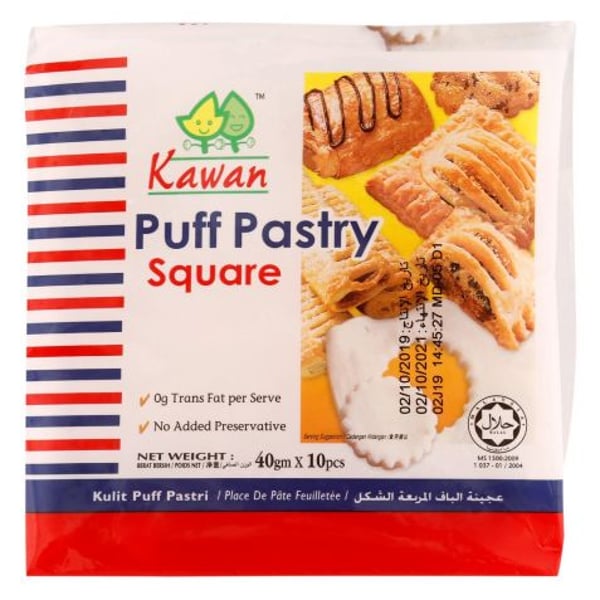 Buy Kawan Puff Pastry Square 10’s 400gm Online in UAE | Sharaf DG