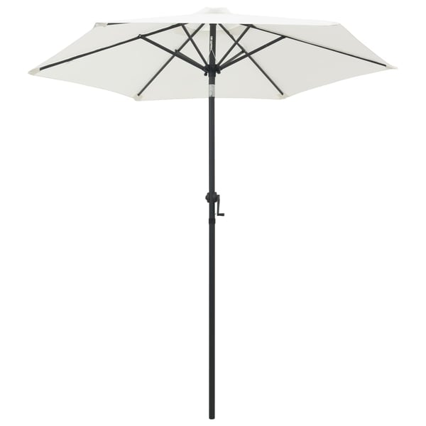 Buy vidaXL Parasol Sand White 200×211 cm Aluminium Online in UAE ...