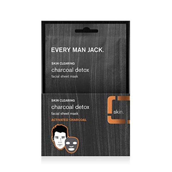 Buy Every Man Jack Facial Sheet Mask Activated Charcoal – 6 Pack Online ...