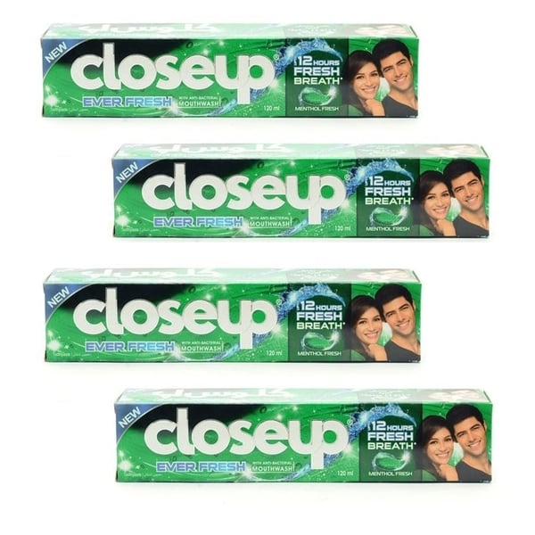 Closeup Menthol Fresh Toothpaste 4 x 120 ml Pack price in Bahrain, Buy ...