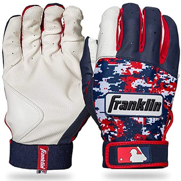 Buy Franklin Sports Mlb Digitek Baseball Batting Gloves – White/Navy ...