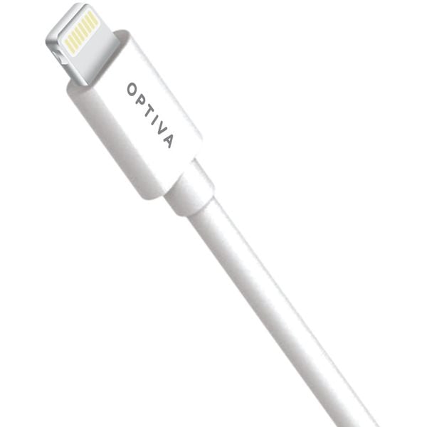 Buy Optiva Lightning Cable 1m White Online in UAE | Sharaf DG