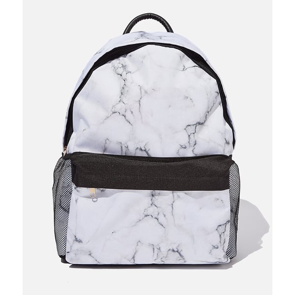 Buy TYPO Fundamental Backpack-White Marble| Sharafdg.com