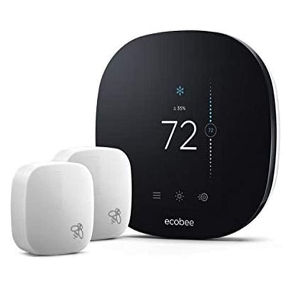 Buy Ecobee 4 Thermostat With 2 Room Sensors – Black Online in UAE ...