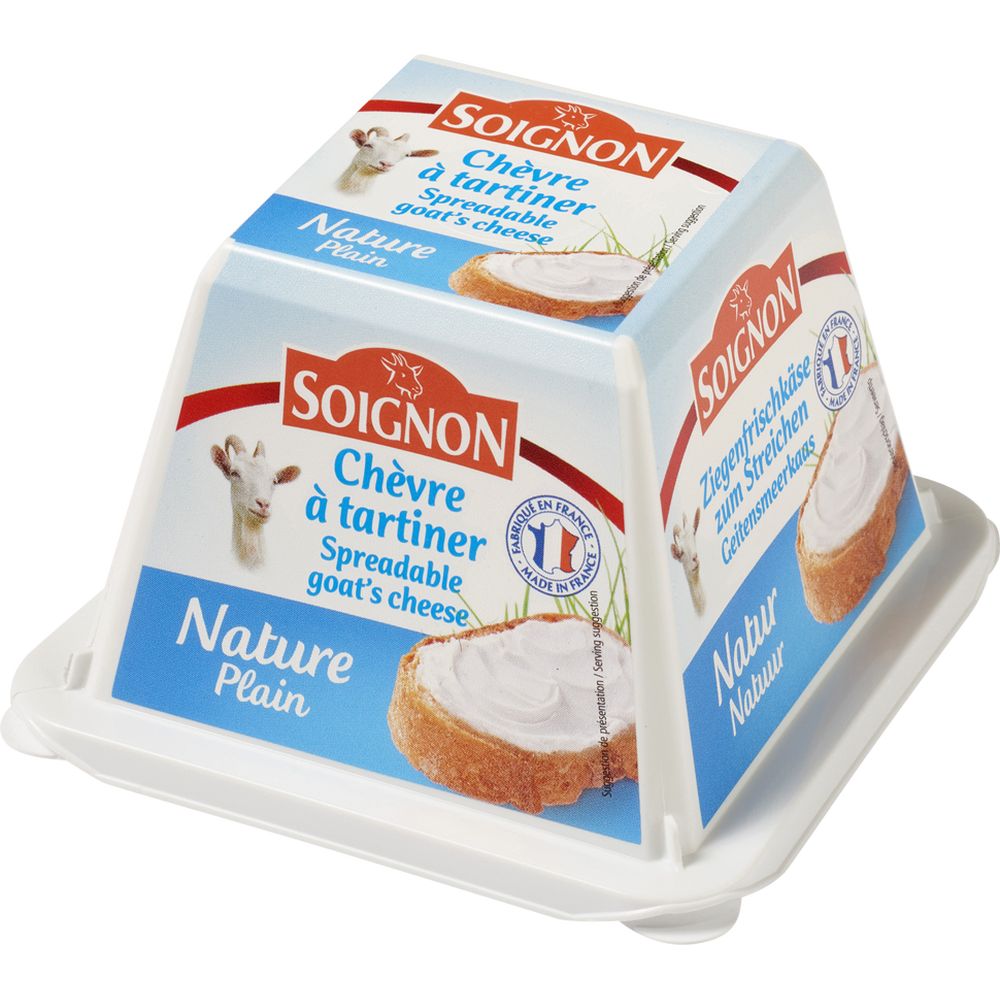 Soignon Pyramid Plain Goat Cheese 140gm Online Shopping on Soignon ...