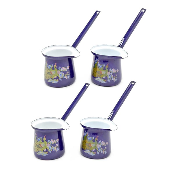 Buy Enamel Coffee Pot Blue 7cm Online in UAE | Sharaf DG