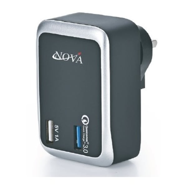 Nova Dual USB Fast Charger Black price in Bahrain, Buy Nova Dual USB ...