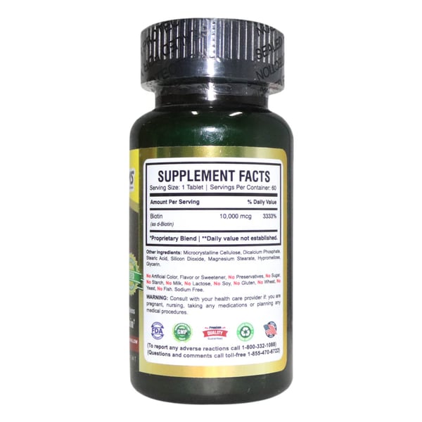 Buy AMS Biotin 10,000 mcg Tablets 60’s Online in UAE | Sharaf DG