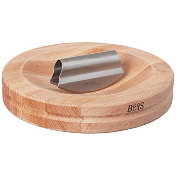 Buy John Boos Block Hb13-R-G-Rk Round Mezzaluna Maple Wood Edge Grain ...