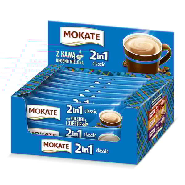 Buy Mokate 2 In 1 Display Classic Coffee 408g Pack Of 24 Online in UAE | Sharaf DG