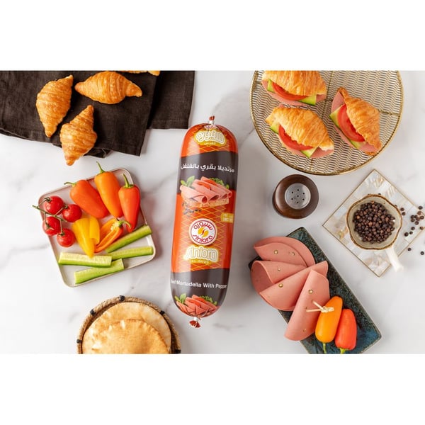 Siniora Beef Mortadella-pepper (500gms) price in Bahrain, Buy Siniora ...