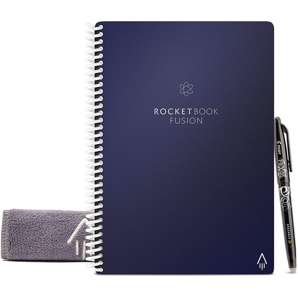 Buy Rocketbook Fusion Smart Reusable Notebook 7 Page Styles 42 Pages 6 ...