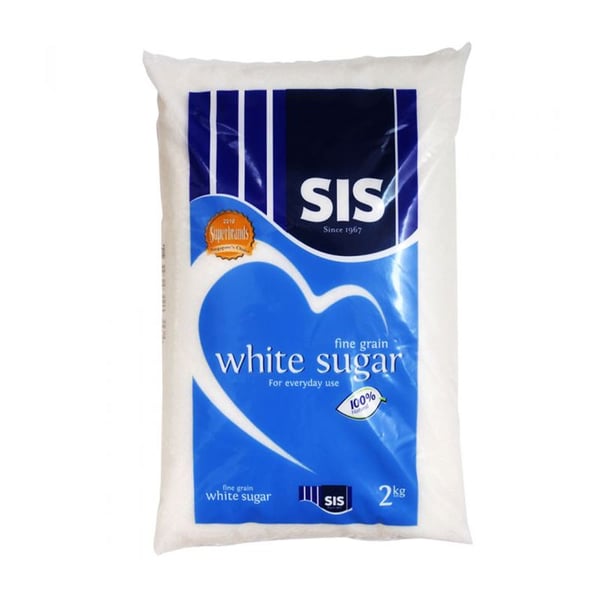 Buy Sis Fine White Sugar 2kg Packet Online in UAE | Sharaf DG