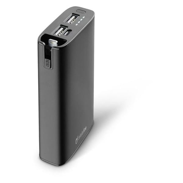 Buy Cellular Line Power Bank 6700mAh Black Online in UAE | Sharaf DG