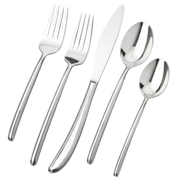 Buy Ginkgo International Flight 5-Piece Stainless Steel Flatware Place ...