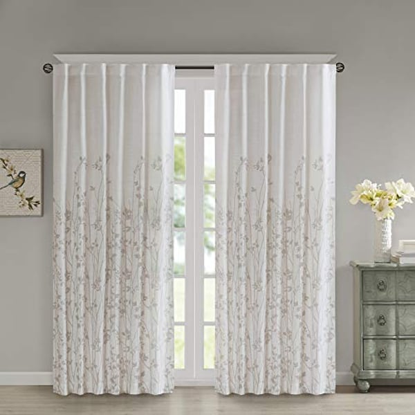 Buy Madison Park Pattern Voile Bedroom, Modern Contemporary Sheers ...
