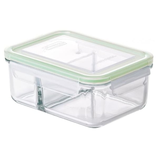Glasslock Rectangular Lunch Box With Separator Clear 670ml price in ...