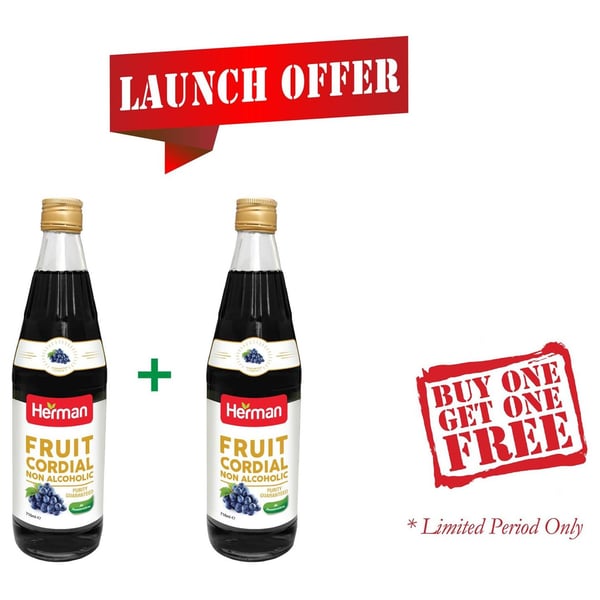 Buy Herman Fruit Cordial 710ml Buy 1 get 1 Free Offer Online in UAE ...