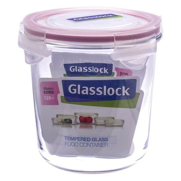 Glasslock Round Lunch Box Clear 720ml price in Bahrain, Buy Glasslock ...