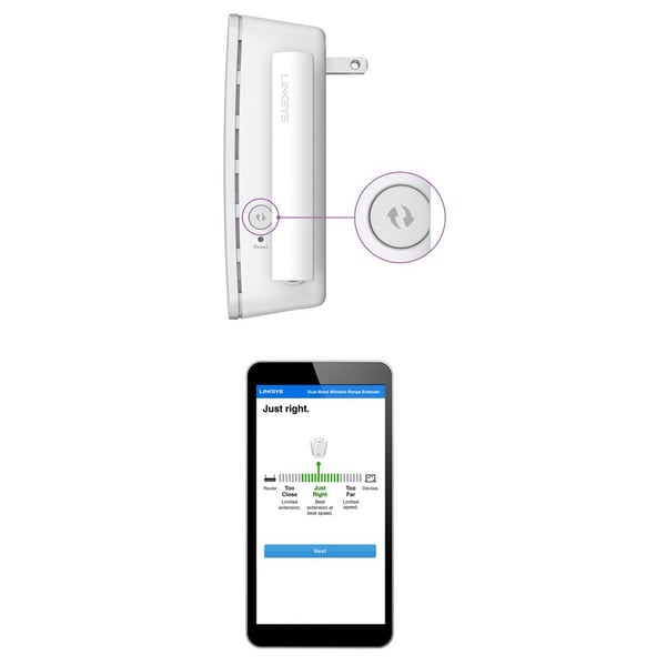 Buy Linksys RE6400 AC1200 Boost Ex WiFi Range Extender Online in UAE ...