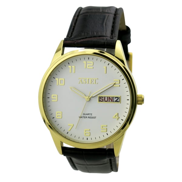 اشترِ Astel Classic Series Leather Analog Day-Date Watch For Men ...