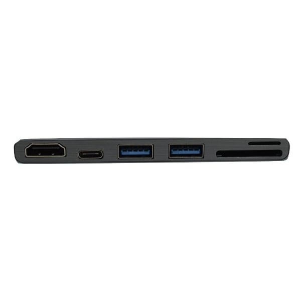 Buy Inet 6 in 1 Type C USB Hub With Card Reader – Grey Online in UAE ...