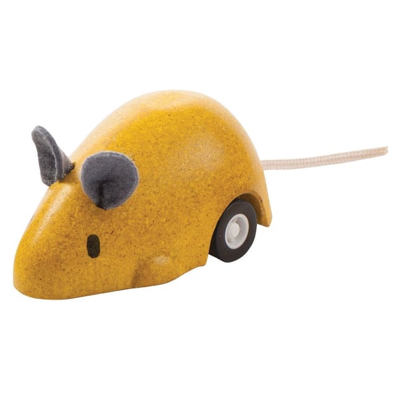 Buy PlanToys Wooden Moving Mouse – Yellow Online in UAE | Sharaf DG