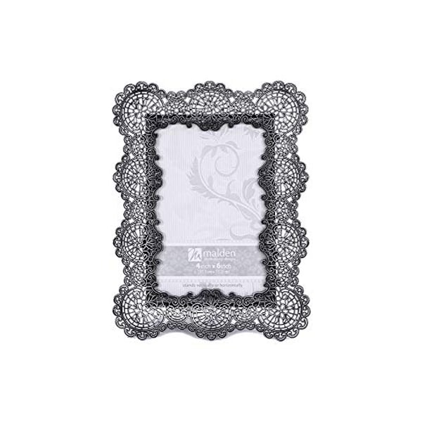 Buy Malden International Designs Sabella Lace Metal Picture Frame, 4X6 ...