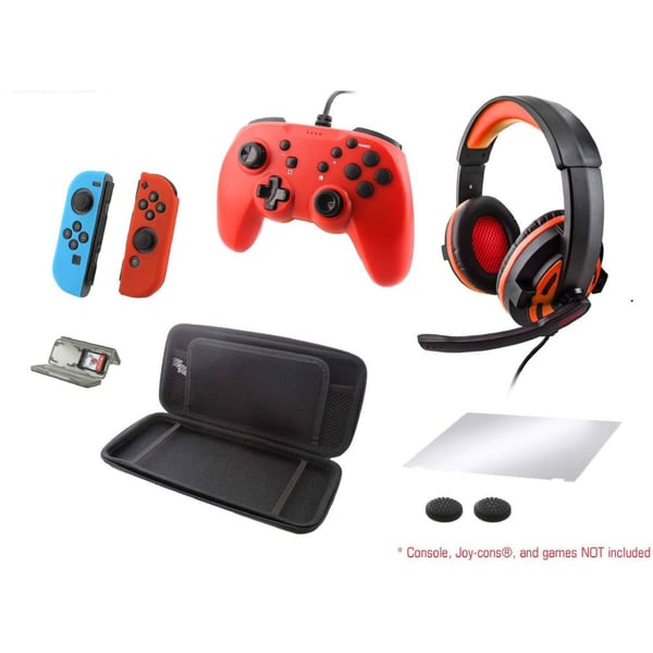 Buy Nyko 9 In 1 Master Pack for Nintendo Switch Red/Black Online in UAE ...